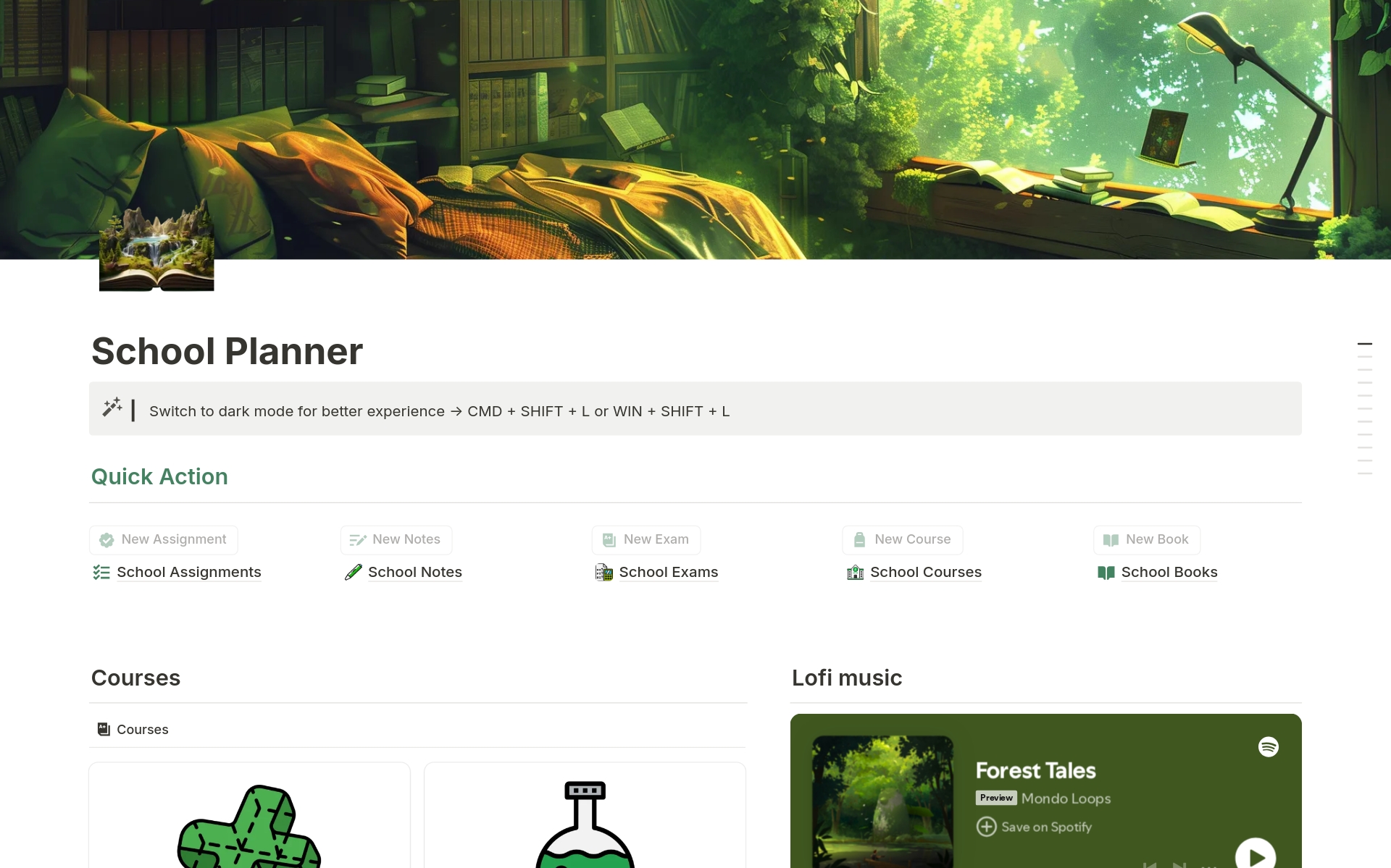 School Planner Template | Notion Marketplace