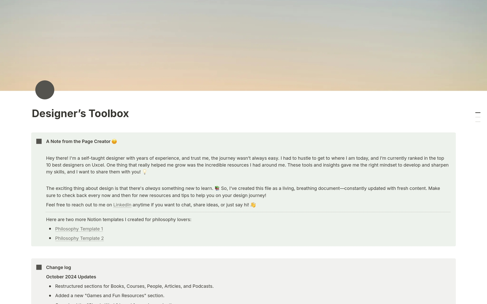 My Wiki Philosophy Template | Notion Marketplace