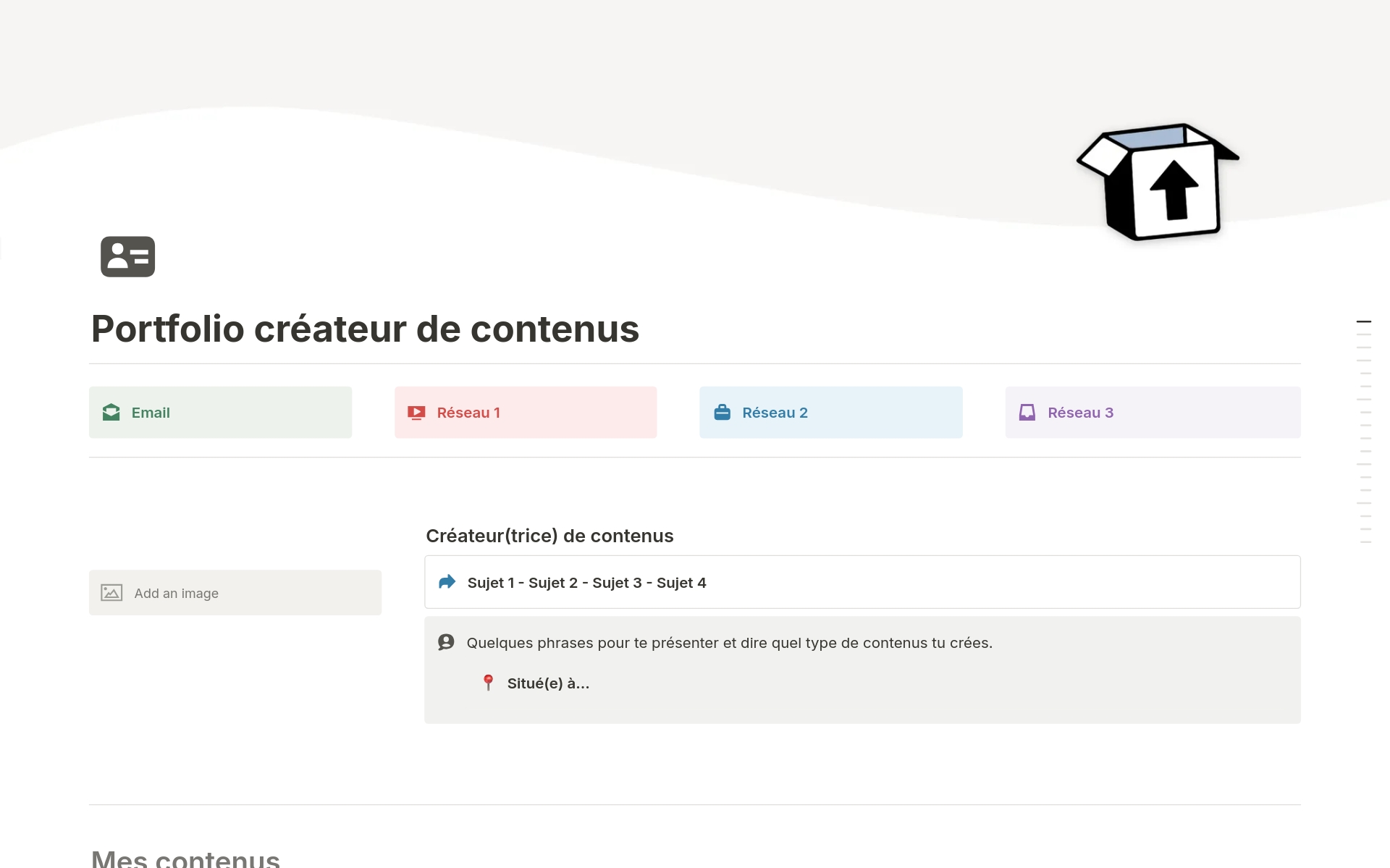 Portfolio pour créateur de contenus | Modèle créé par Lou Attal ...