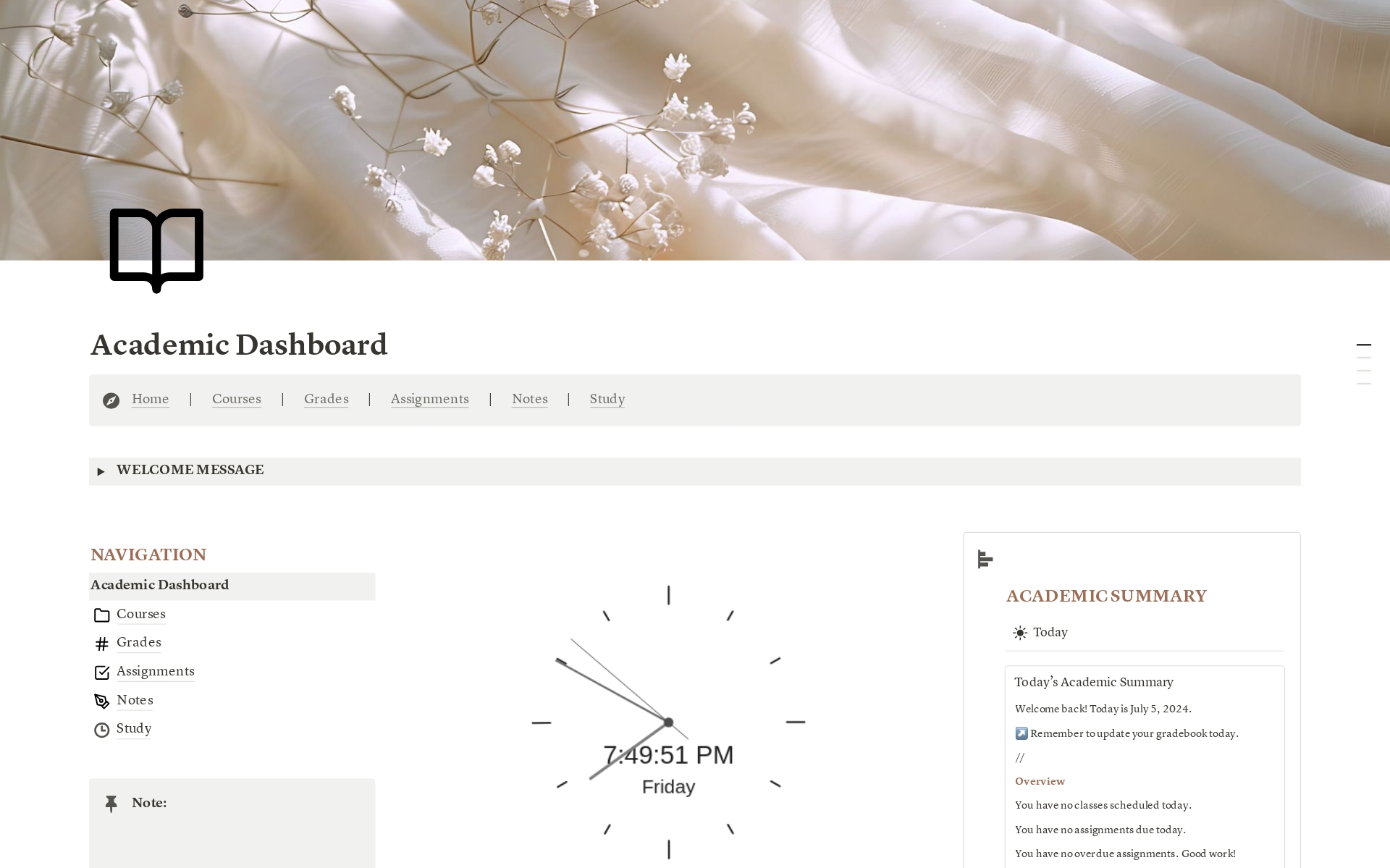 School Dashboard Template by B | Notion Marketplace