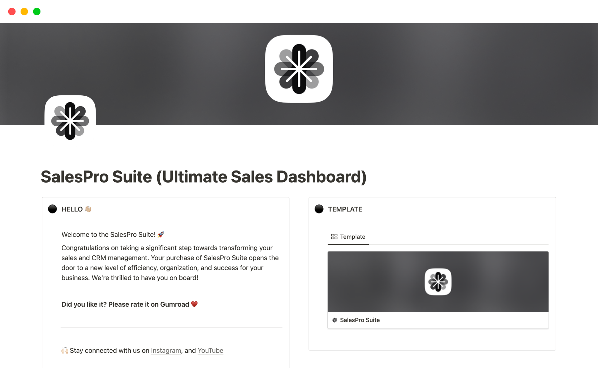 SalesPro Suite (Ultimate Sales Dashboard) Template by mrpugo | Notion ...