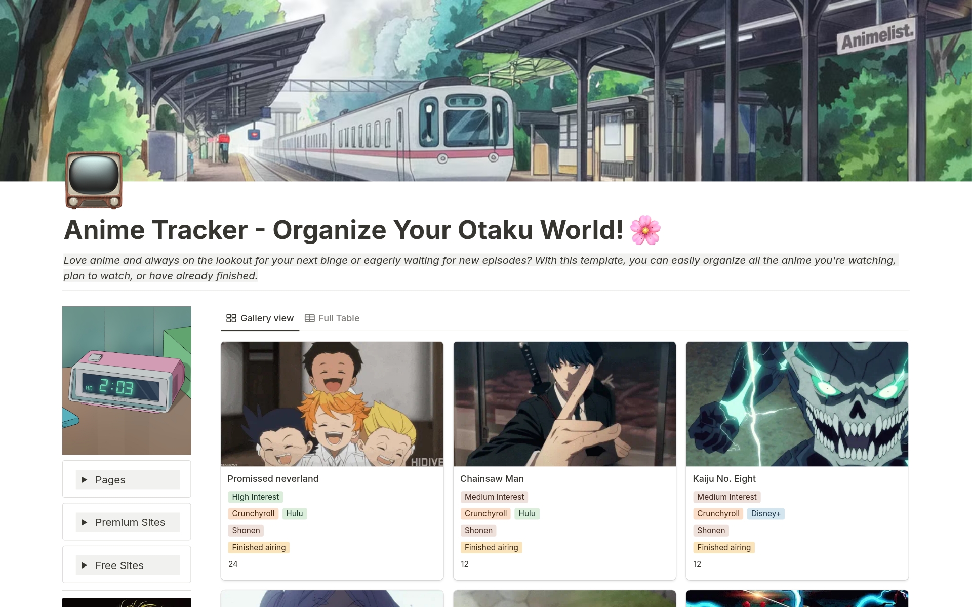 Anime Tracker Template by RiiPTrooP | Notion Marketplace