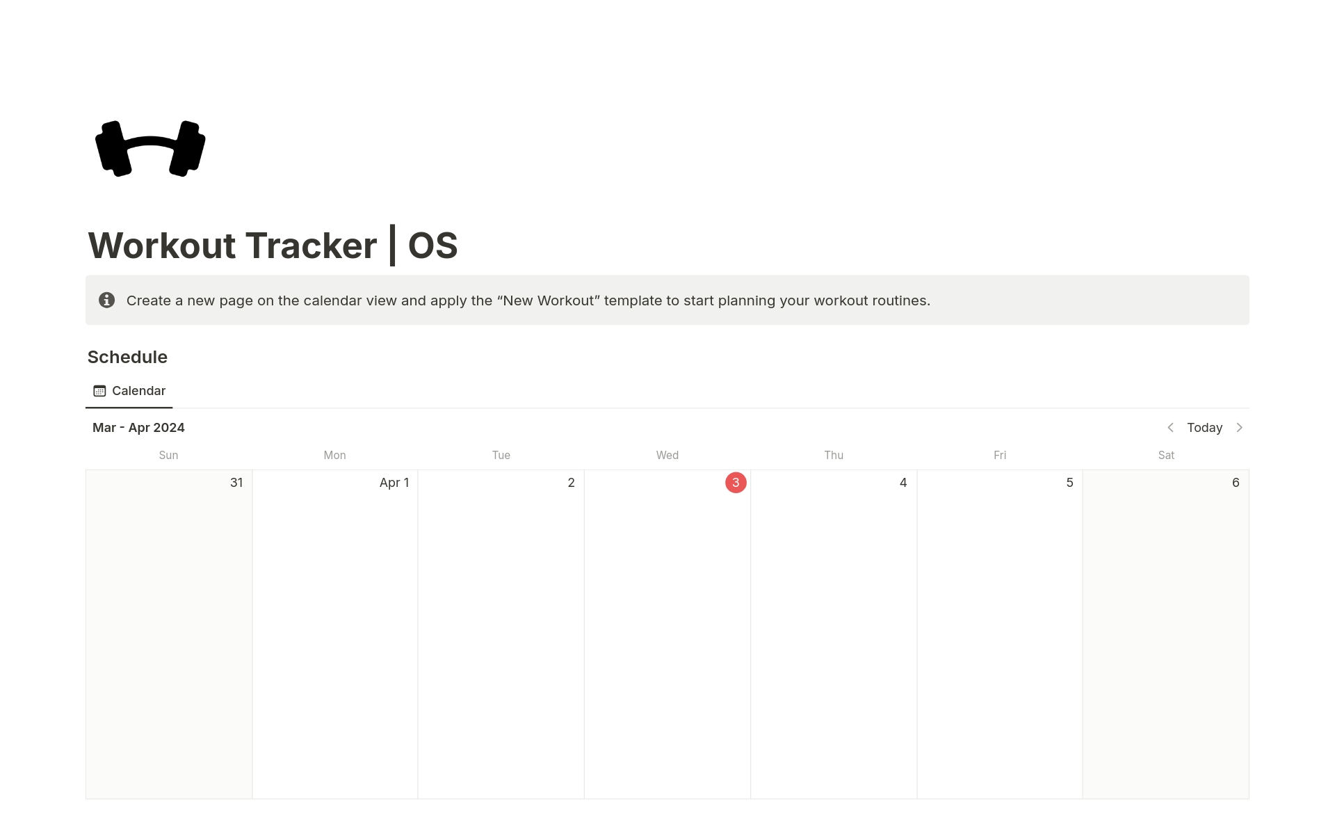 Workout Tracker | OS Template by Thesauros | Notion Marketplace