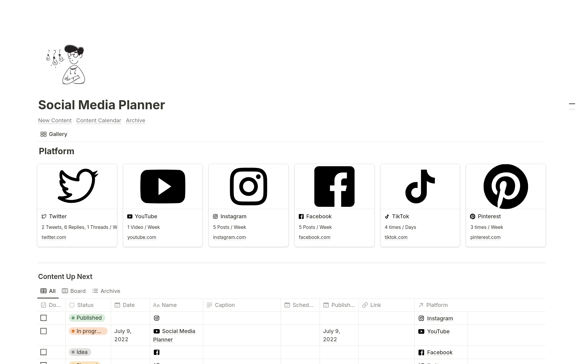 Notion Social Media Mastermind Template | Notion Marketplace