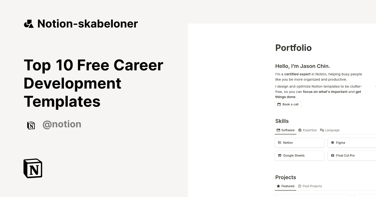 Top 10 Free Career Development Templates | Notion Marketplace for ...