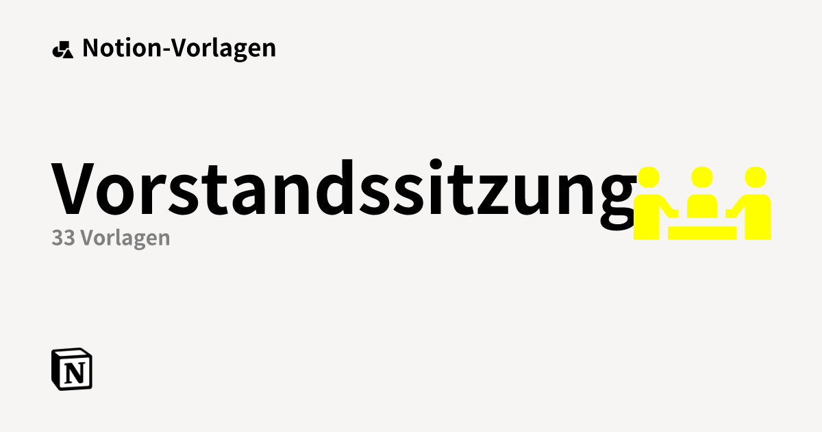 Die wichtigsten Vorlagen im Bereich Vorstandssitzung von Notion | Notion-Marketplace