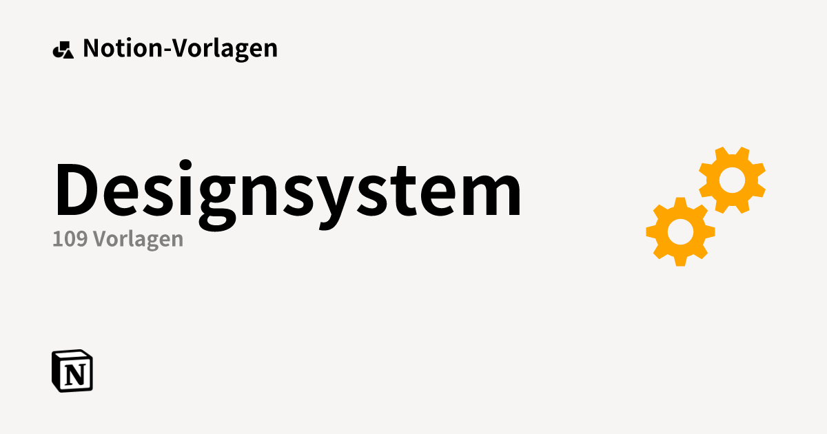 Die besten Designsystem-Vorlagen aus Notion | Notion-Marketplace