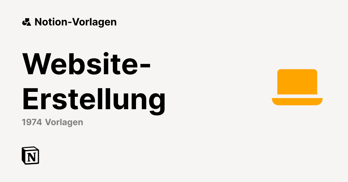 Die besten Website-Erstellung-Vorlagen aus Notion | Notion-Marketplace