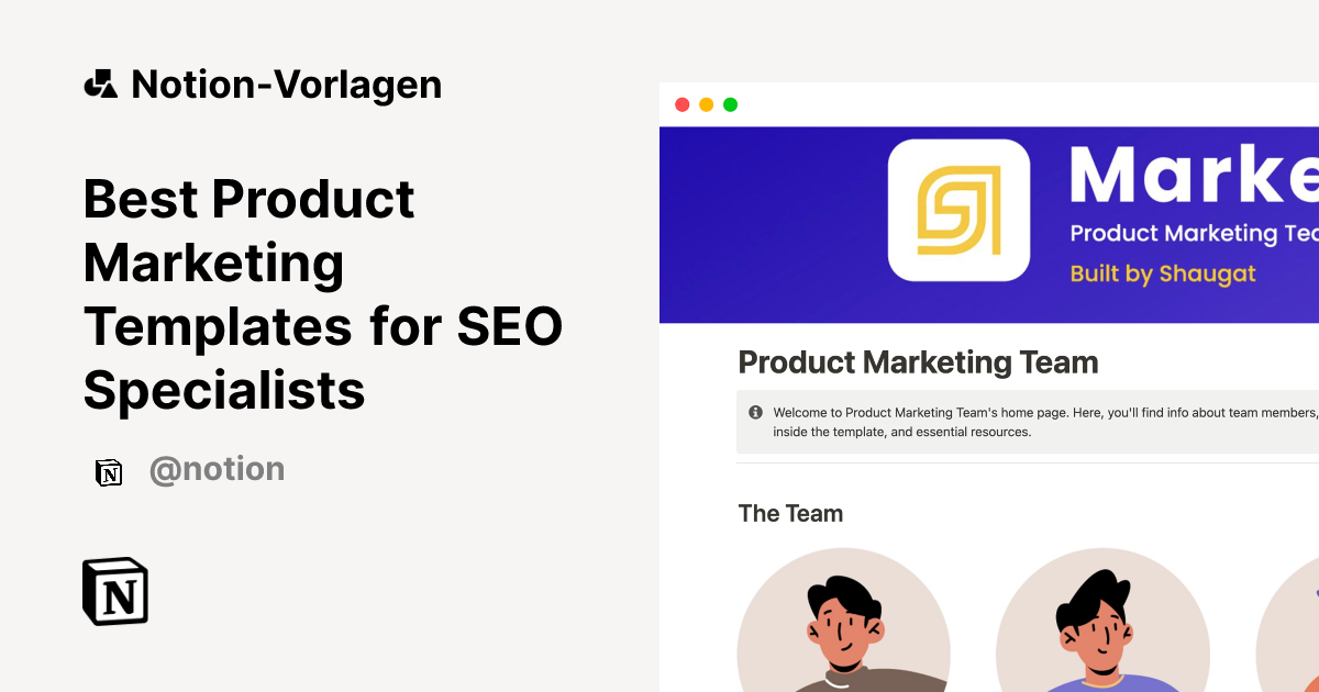 Best Product Marketing Templates for SEO Specialists | Notion-Vorlagen ...