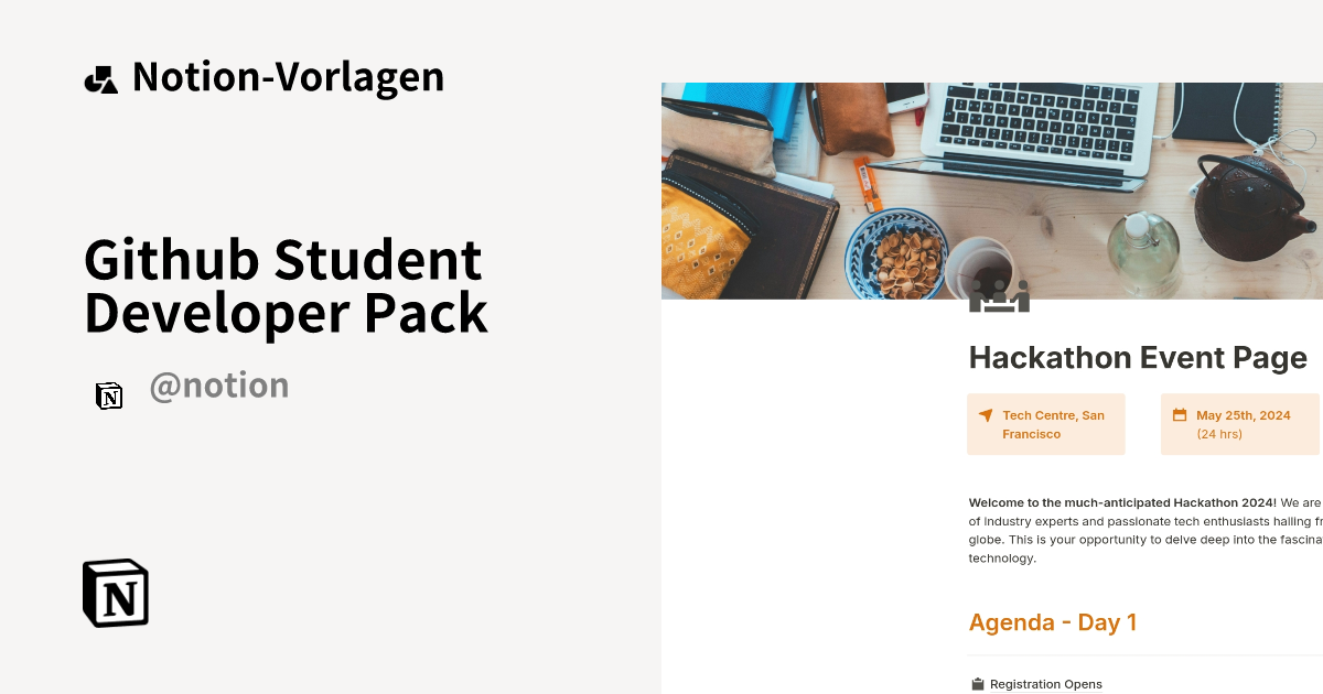 Github Student Developer Pack | Notion-Vorlagen-Marketplace