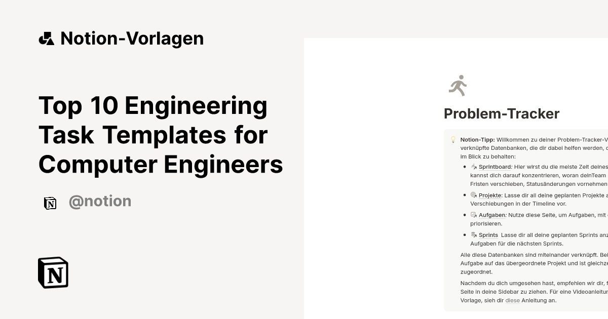 Top 10 Engineering Task Templates for Computer Engineers | Notion ...