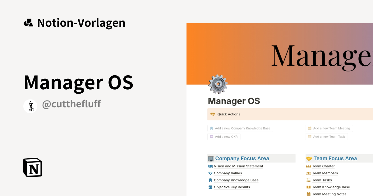 Manager OS Vorlage | Notion-Marketplace