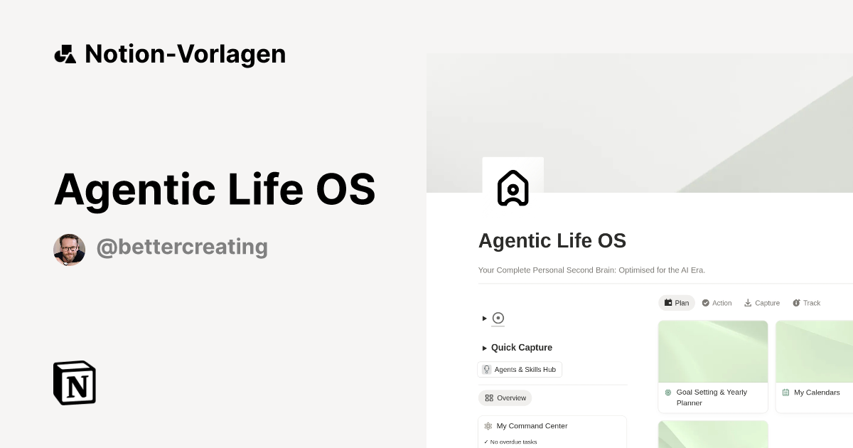 Life OS Vorlage | Notion-Marketplace