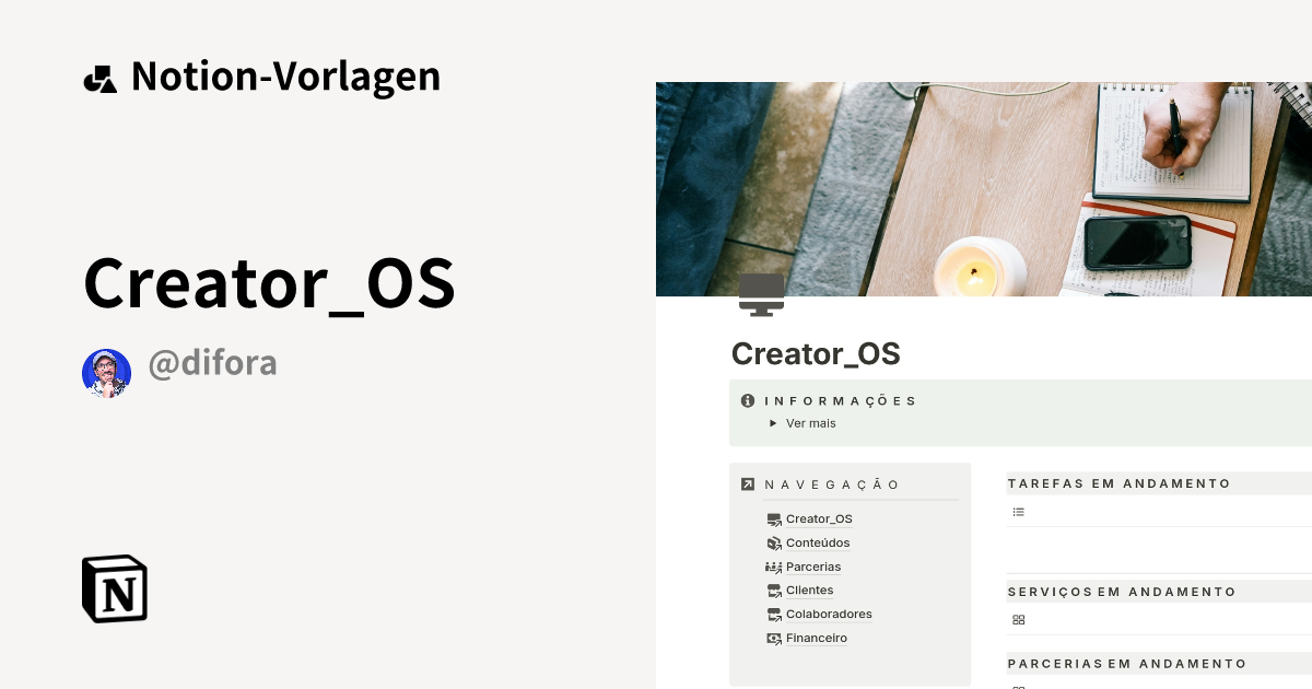 Creator_OS Vorlage | Notion-Marketplace