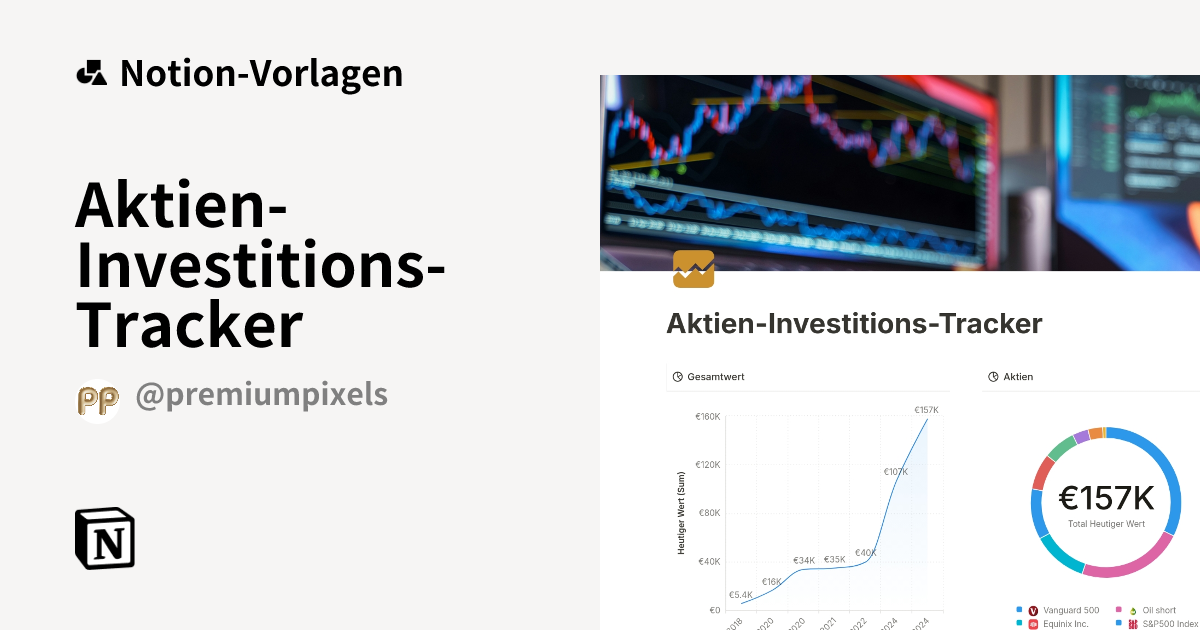 Aktien-Investitions-Tracker Vorlage | Notion-Marketplace