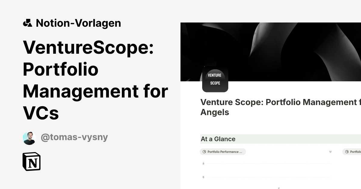 VentureScope: Portfolio Management for VCs Vorlage | Notion-Marketplace