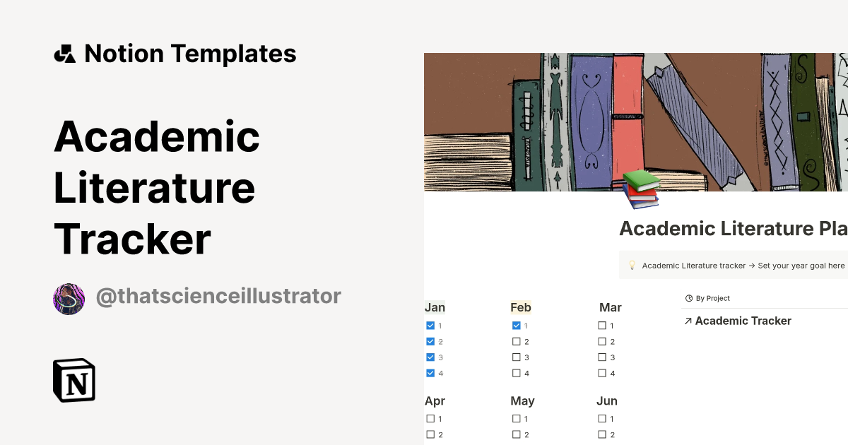 Academic Literature Tracker Template | Notion Marketplace