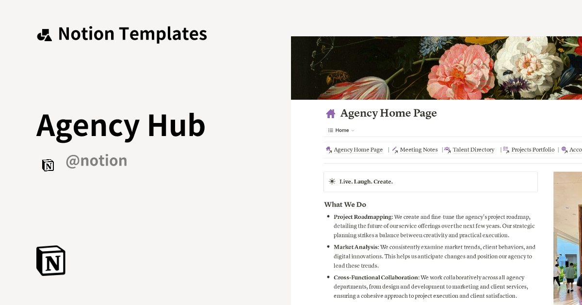 Agency Hub Template by Notion | Notion Marketplace