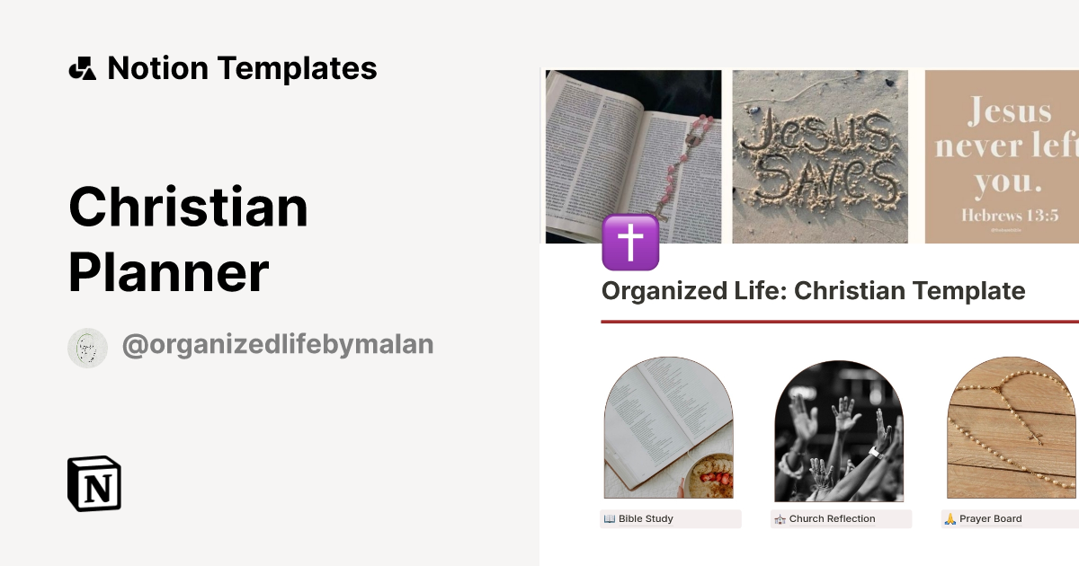 Christian Planner Template | Notion Marketplace