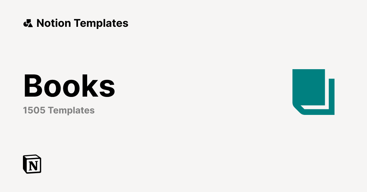Free Books Templates from Notion | Notion Marketplace