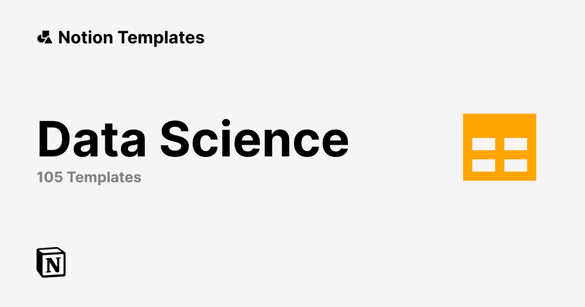 Best Data Science Templates from Notion | Notion Marketplace