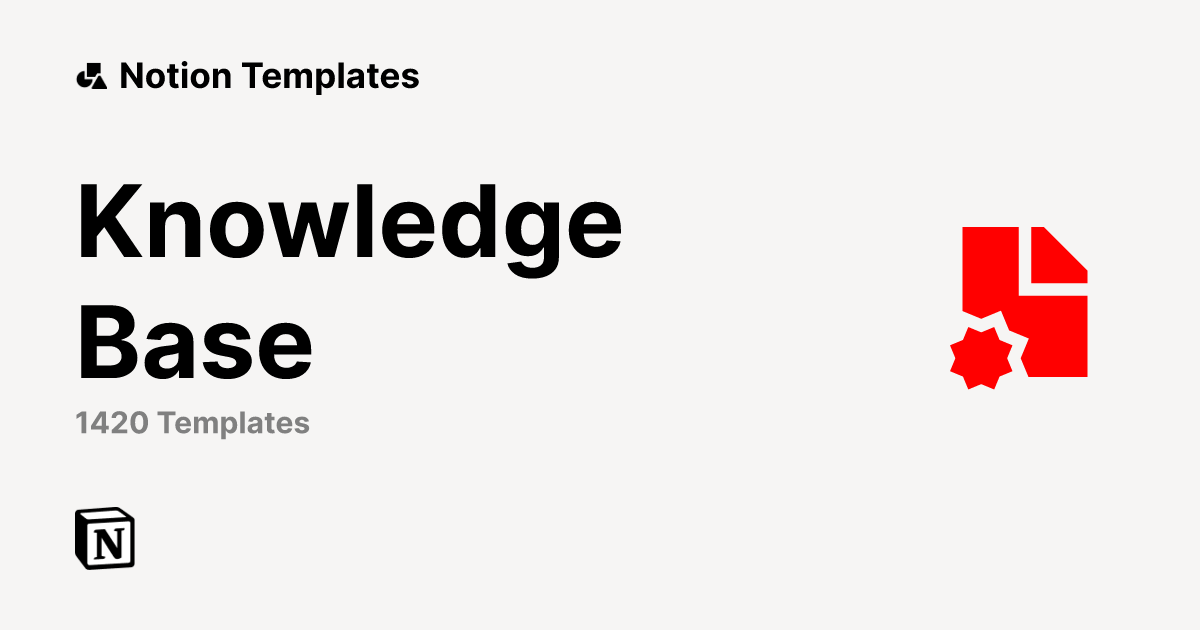 Free Knowledge Base Templates from Notion | Notion Marketplace