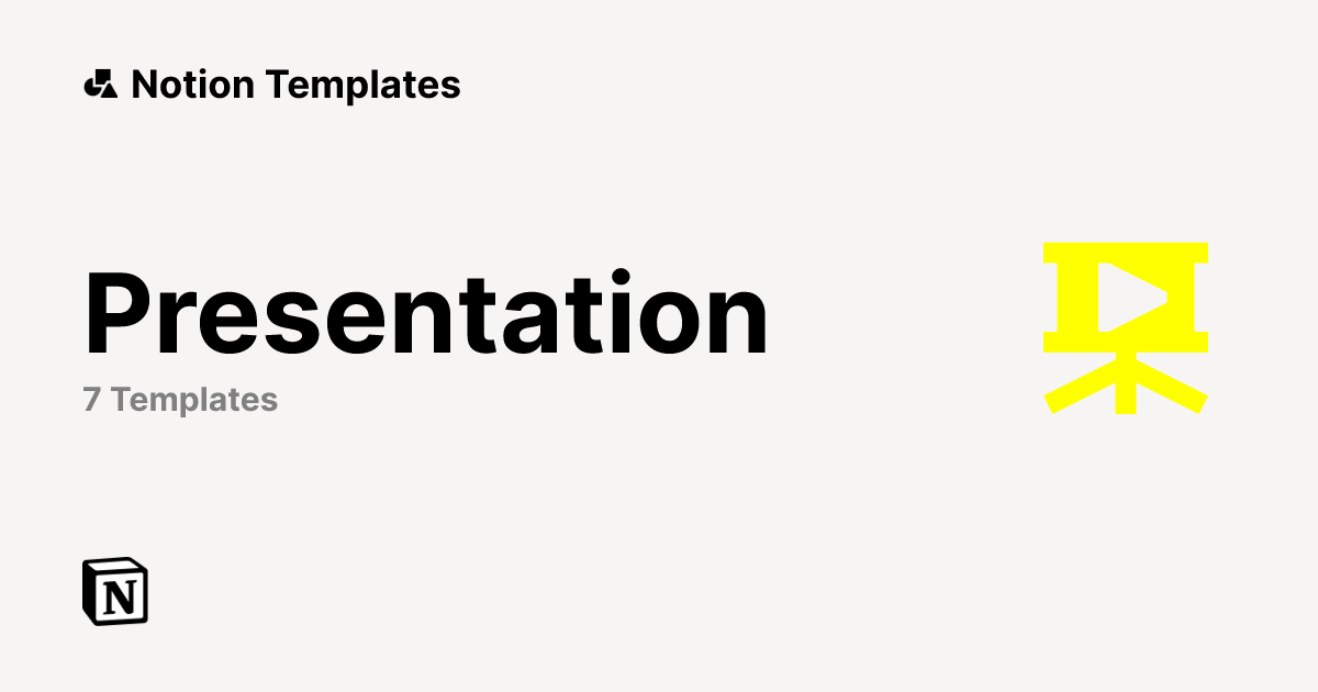 Best Presentation Templates from Notion | Notion Marketplace