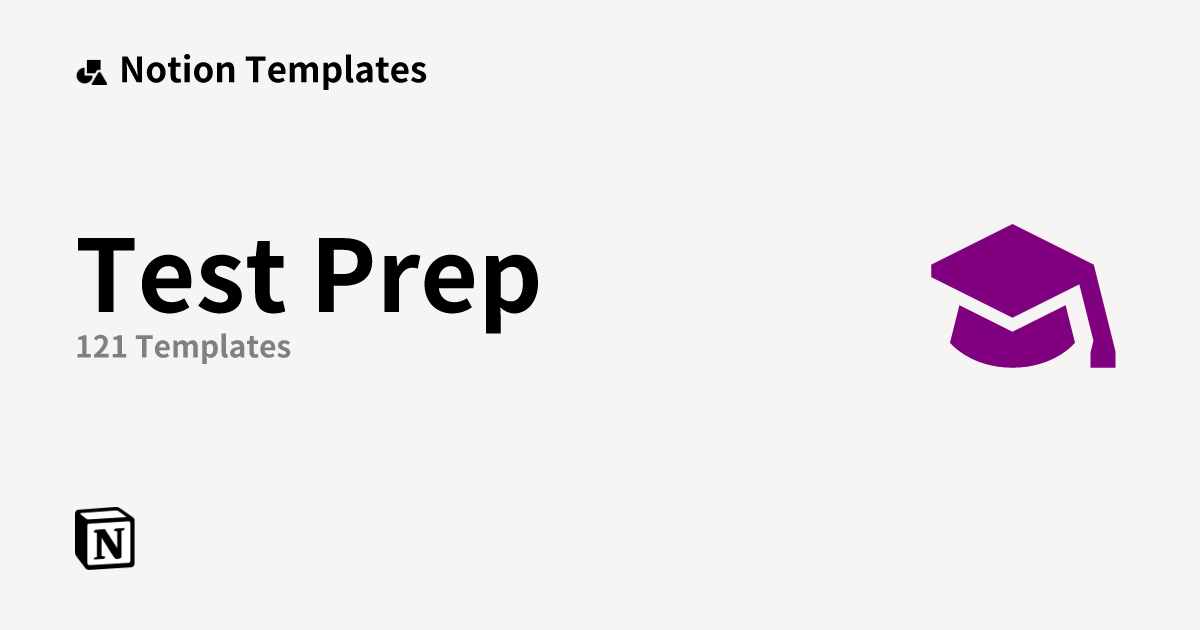 Best Test Prep Templates from Notion | Notion Marketplace