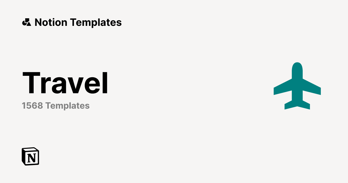 Top Travel Templates from Notion | Notion Marketplace
