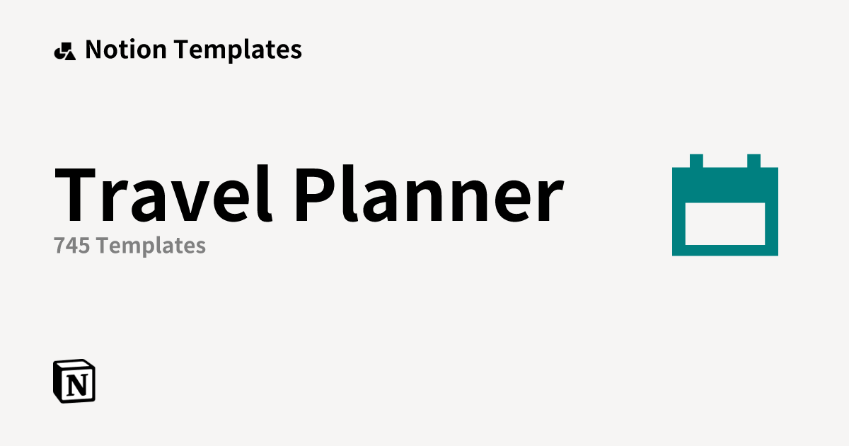 Top Travel Planner Templates from Notion | Notion Marketplace