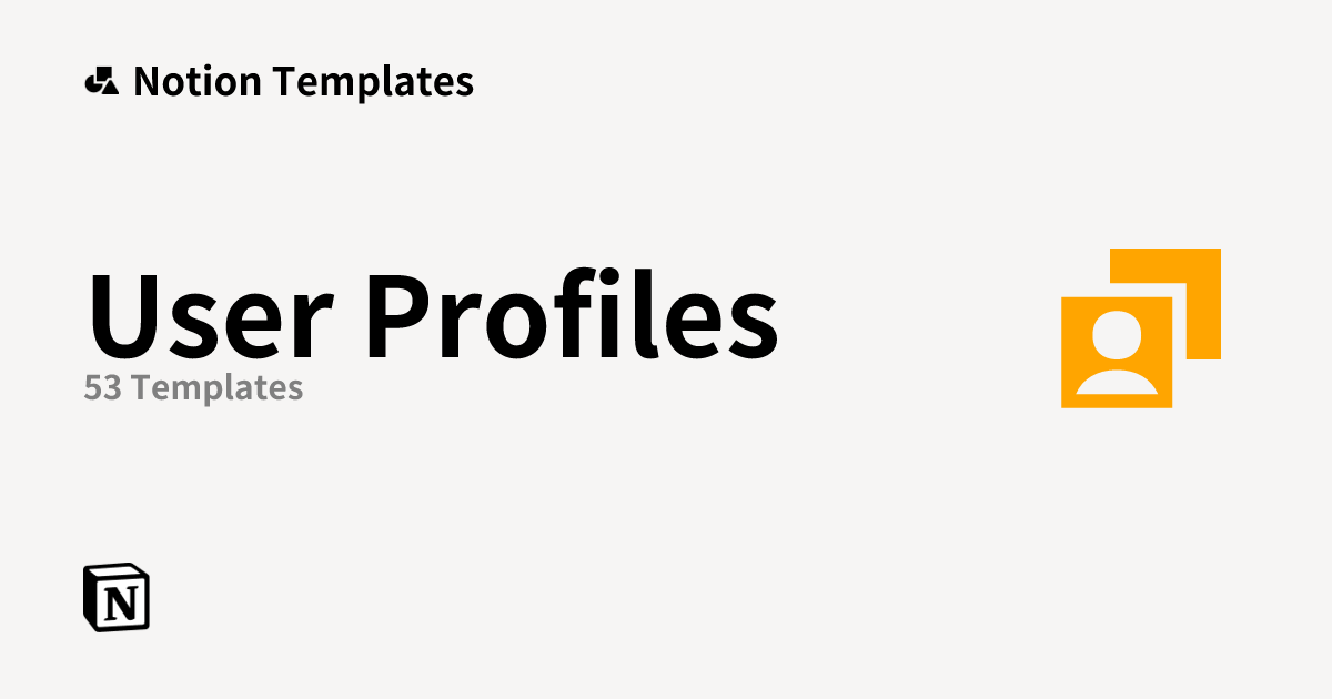 Top User Profiles Templates from Notion | Notion Marketplace