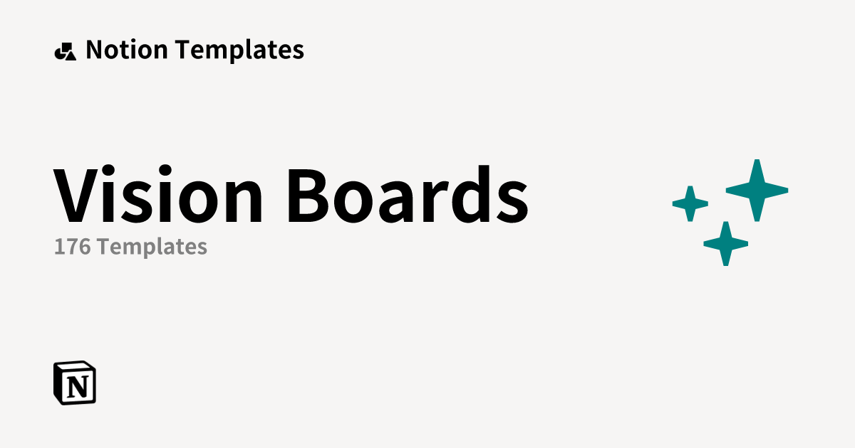 Best Vision Boards Templates from Notion | Notion Marketplace