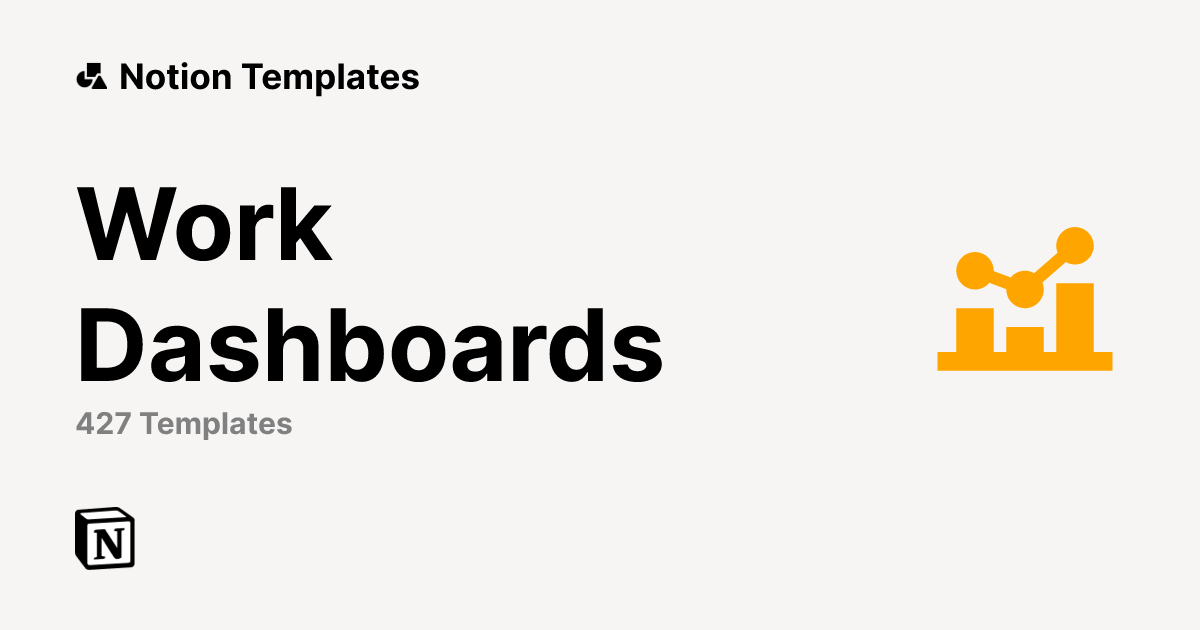 Free Work Dashboards Templates from Notion | Notion Marketplace