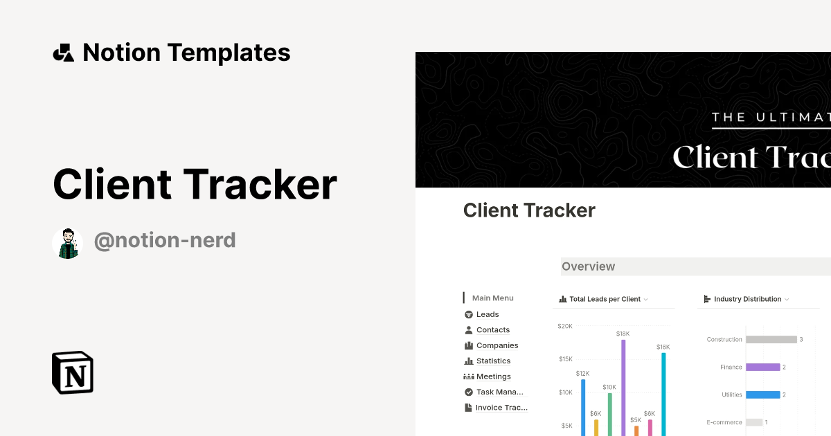 Client Tracker Template | Notion Marketplace