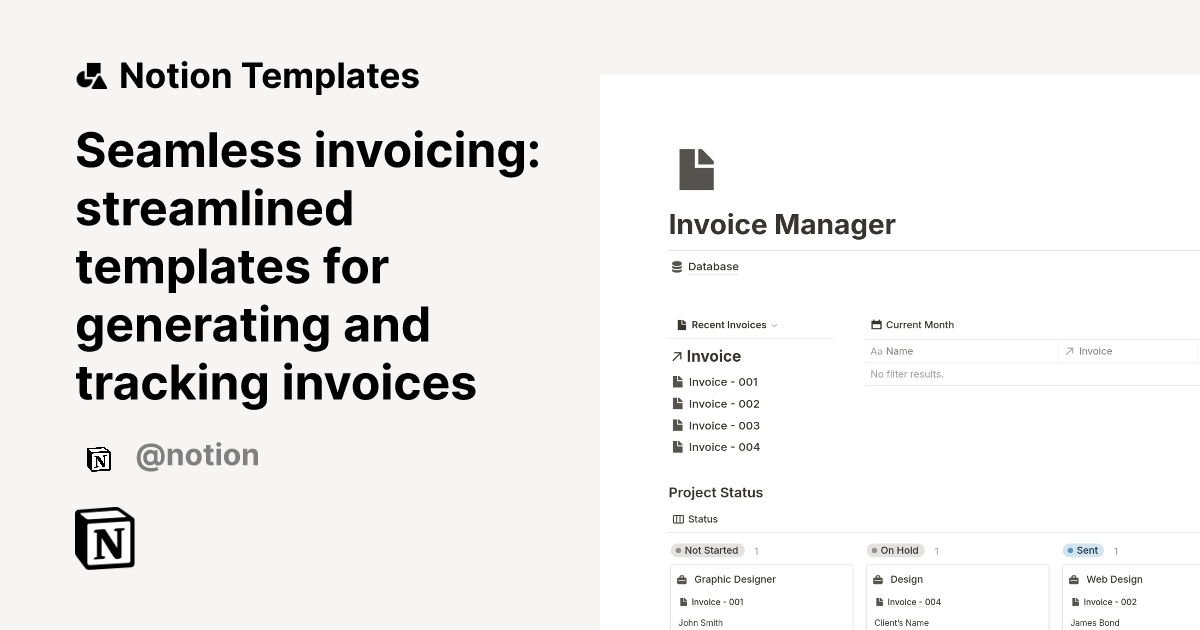Seamless invoicing: streamlined templates for generating and tracking ...