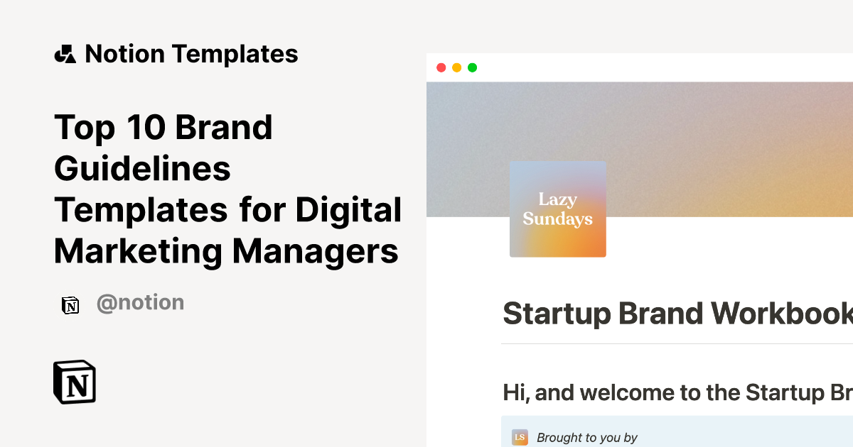 Top 10 Brand Guidelines Templates for Digital Marketing Managers ...