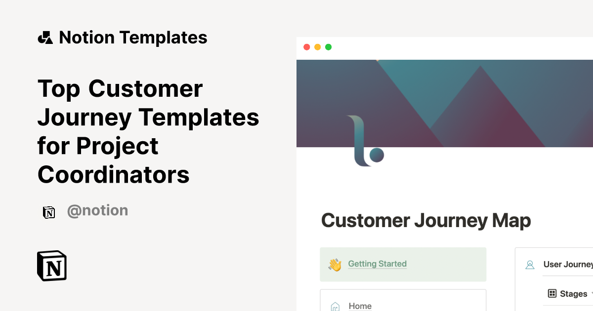 Top Customer Journey Templates for Project Coordinators | Notion ...