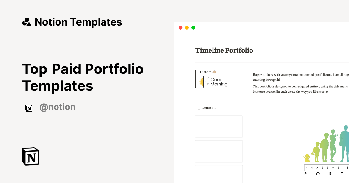 Top Paid Portfolio Templates | Notion Template Marketplace