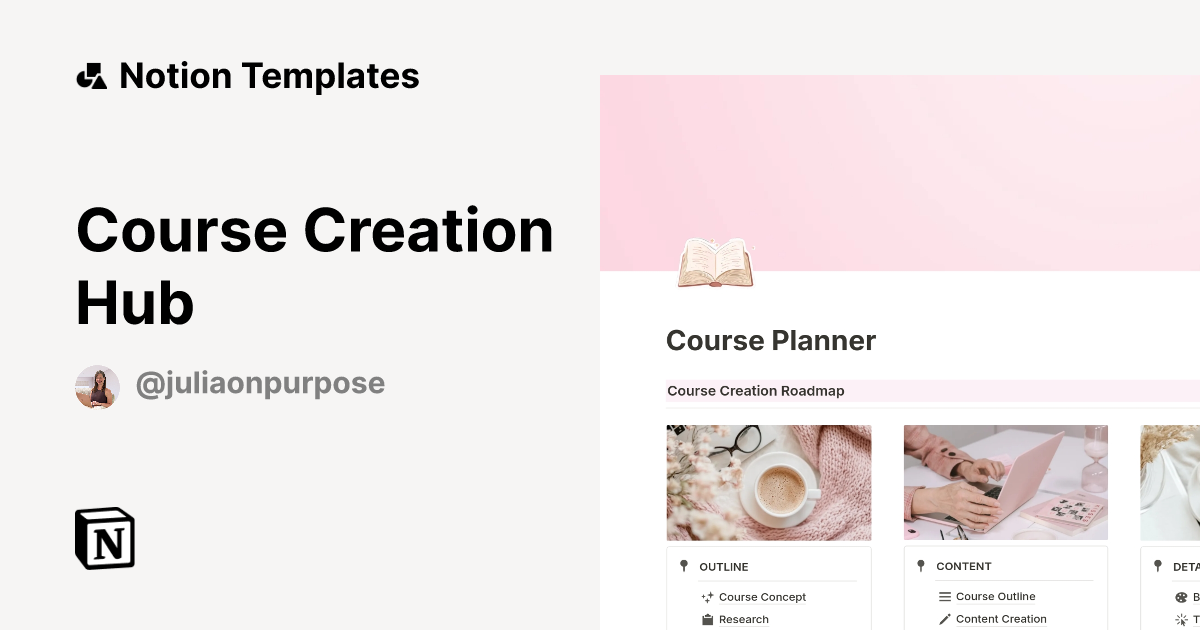 Course Creation Hub Template | Notion Marketplace