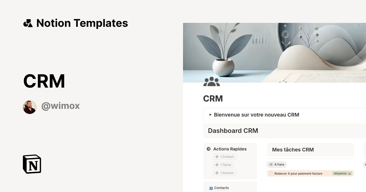 CRM Template | Notion Marketplace
