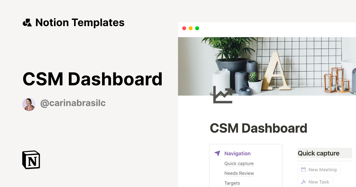 CSM Dashboard Template | Notion Marketplace