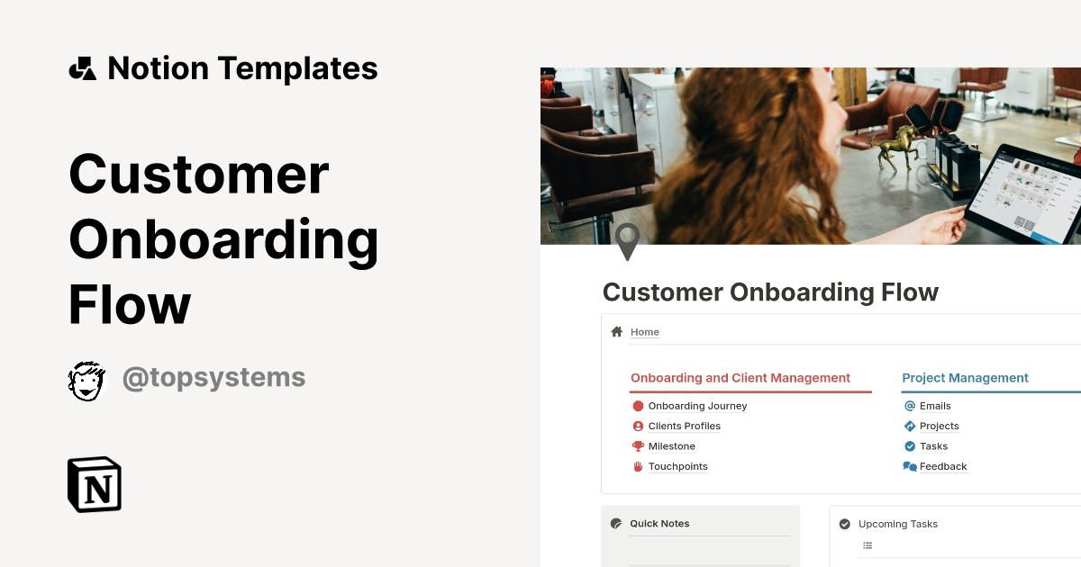 Customer Onboarding Flow Template | Notion Marketplace