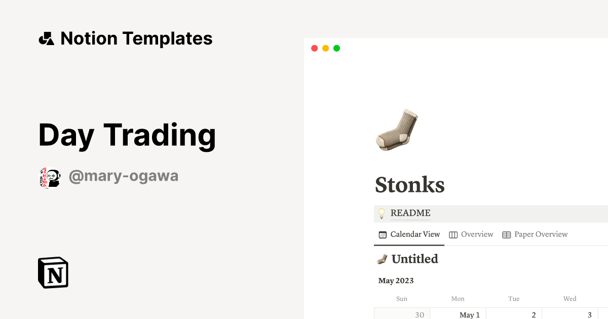 Day Trading Template | Notion Marketplace