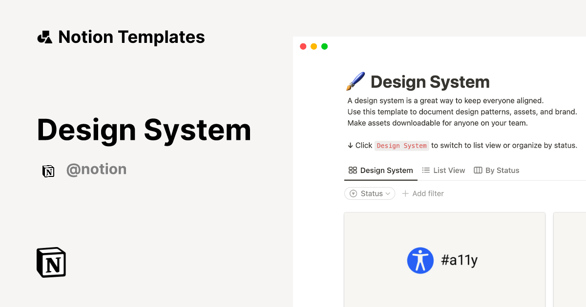 Design System 2026 Template | Notion Marketplace
