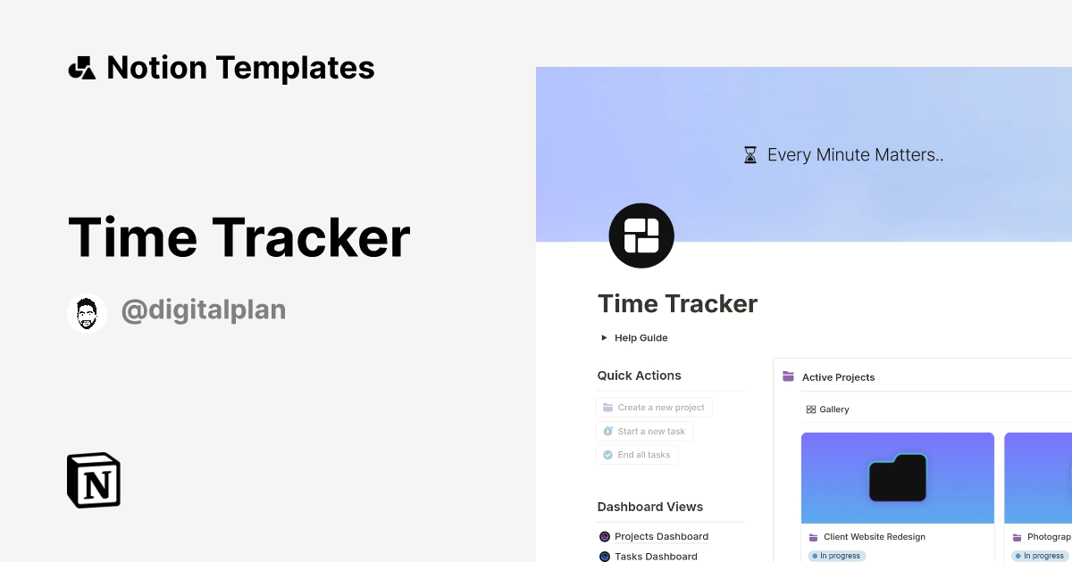 Time Tracker Template | Notion Marketplace