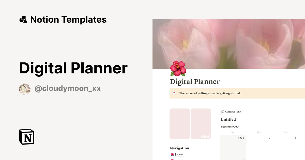 Digital Planner Template | Notion Marketplace