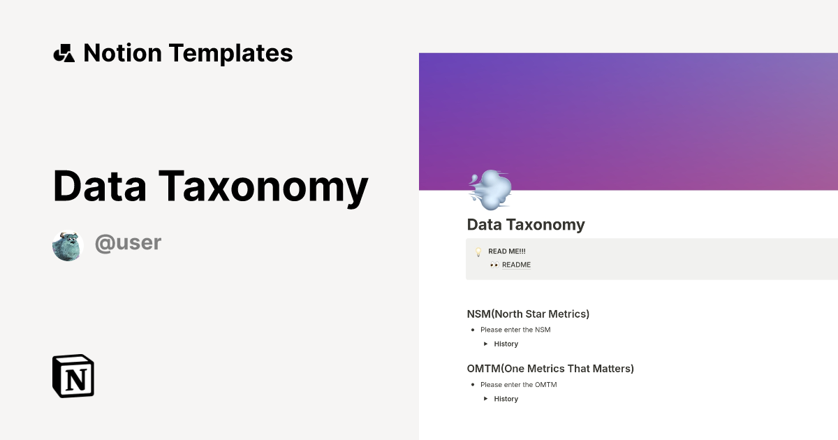 Data Taxonomy Template | Notion Marketplace