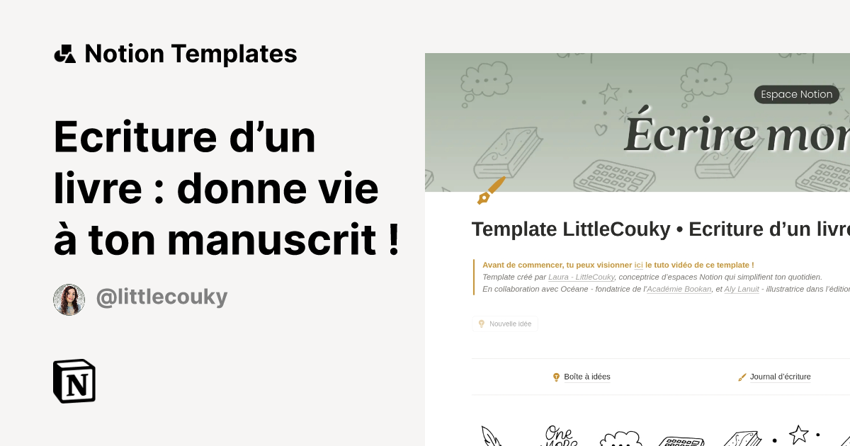 Ecriture d’un livre : donne vie à ton manuscrit ! Template by ...
