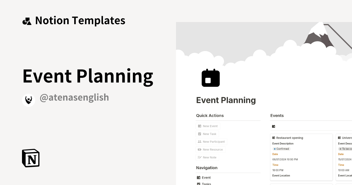Event Planning Template | Notion Marketplace