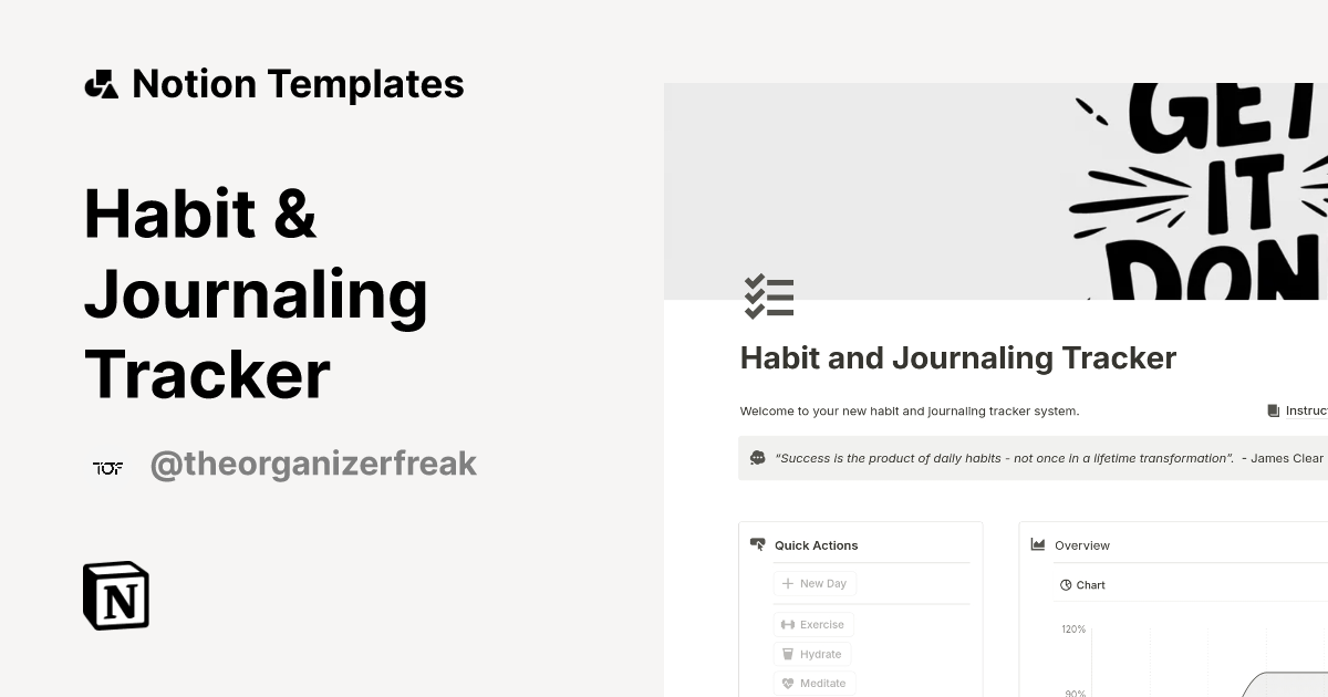 Habit & Journaling Tracker Template | Notion Marketplace